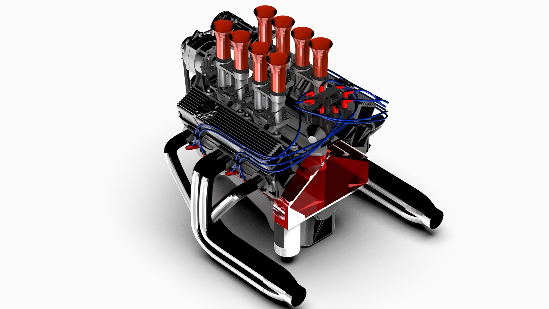 3D Model Chevy Small Block V8 Engine - TurboSquid 2335991