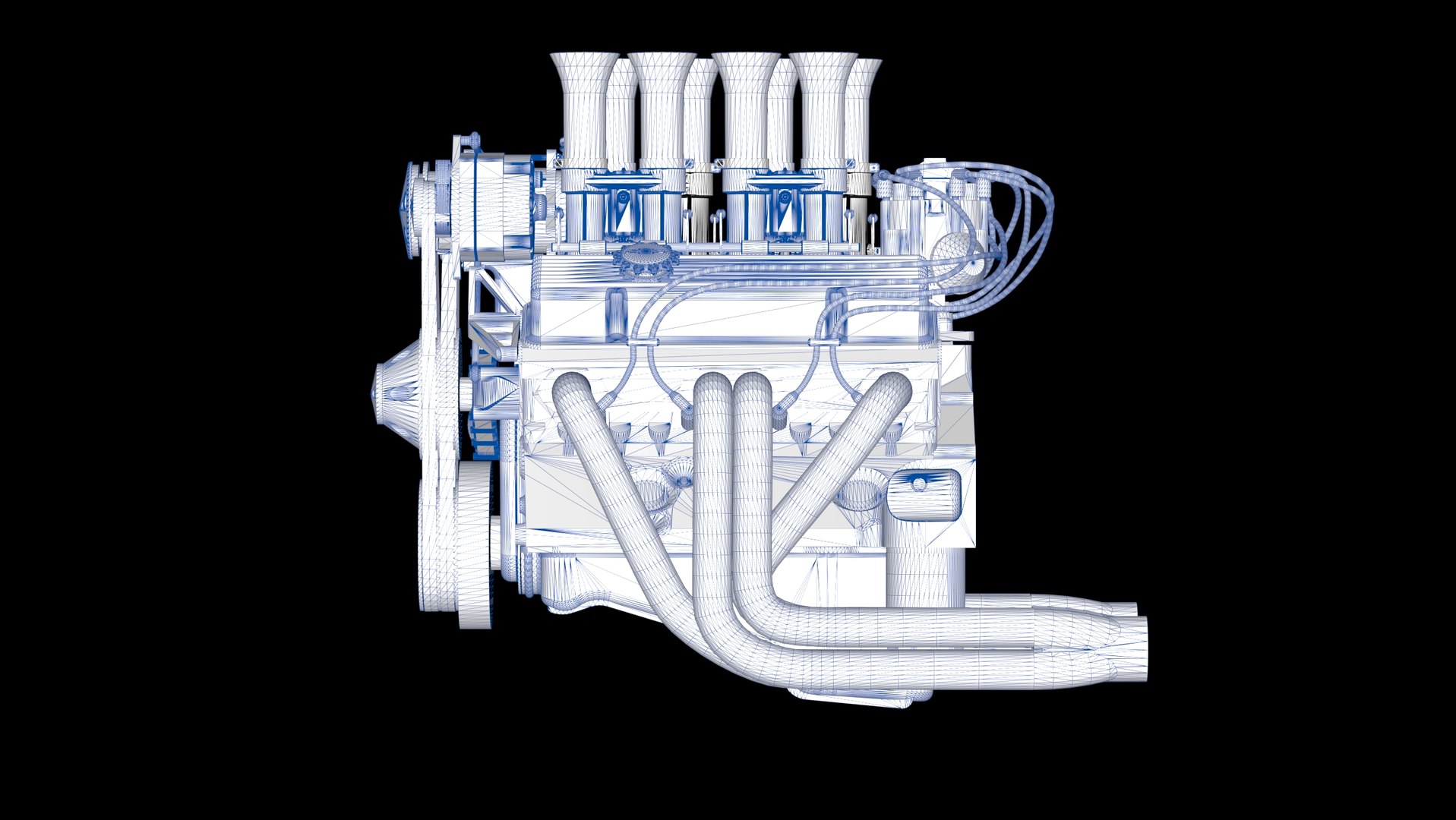 3D Model Chevy Small Block V8 Engine - TurboSquid 2335991