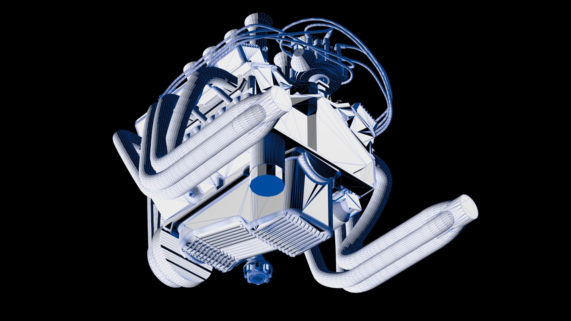 3D Model Chevy Small Block V8 Engine - TurboSquid 2335991