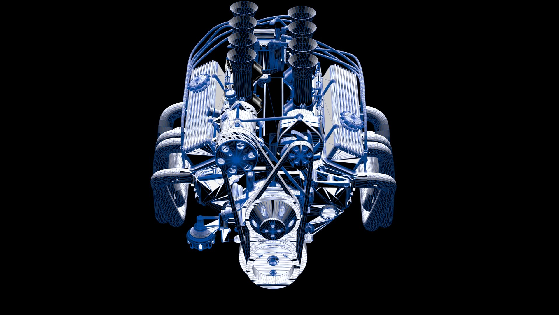 3D Model Chevy Small Block V8 Engine - TurboSquid 2335991