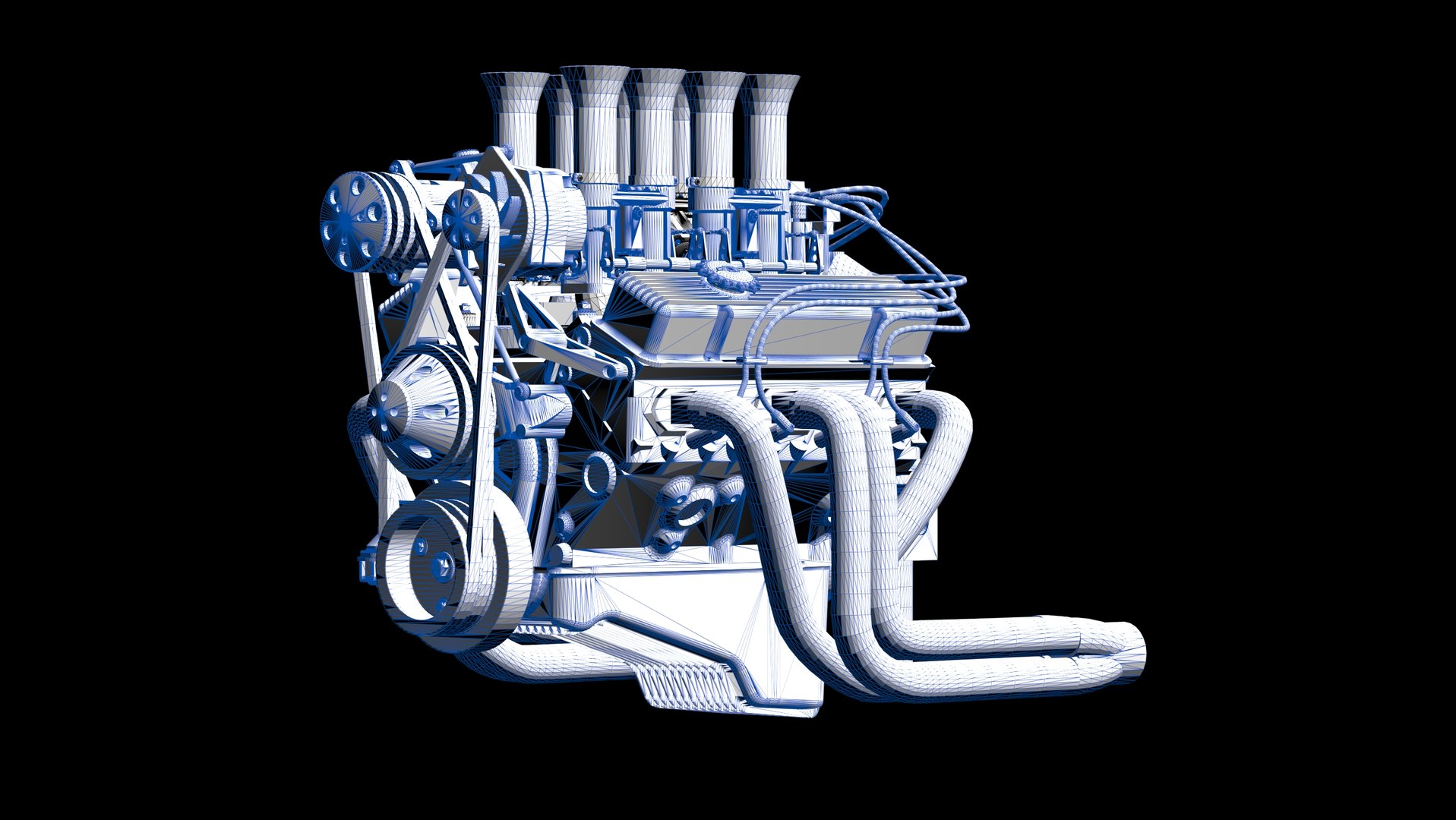 3D Model Chevy Small Block V8 Engine - TurboSquid 2335991