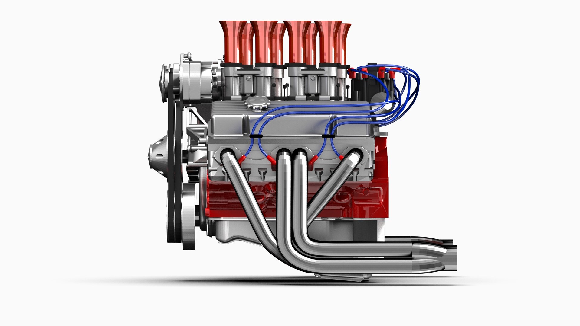 3D Model Chevy Small Block V8 Engine - TurboSquid 2335991