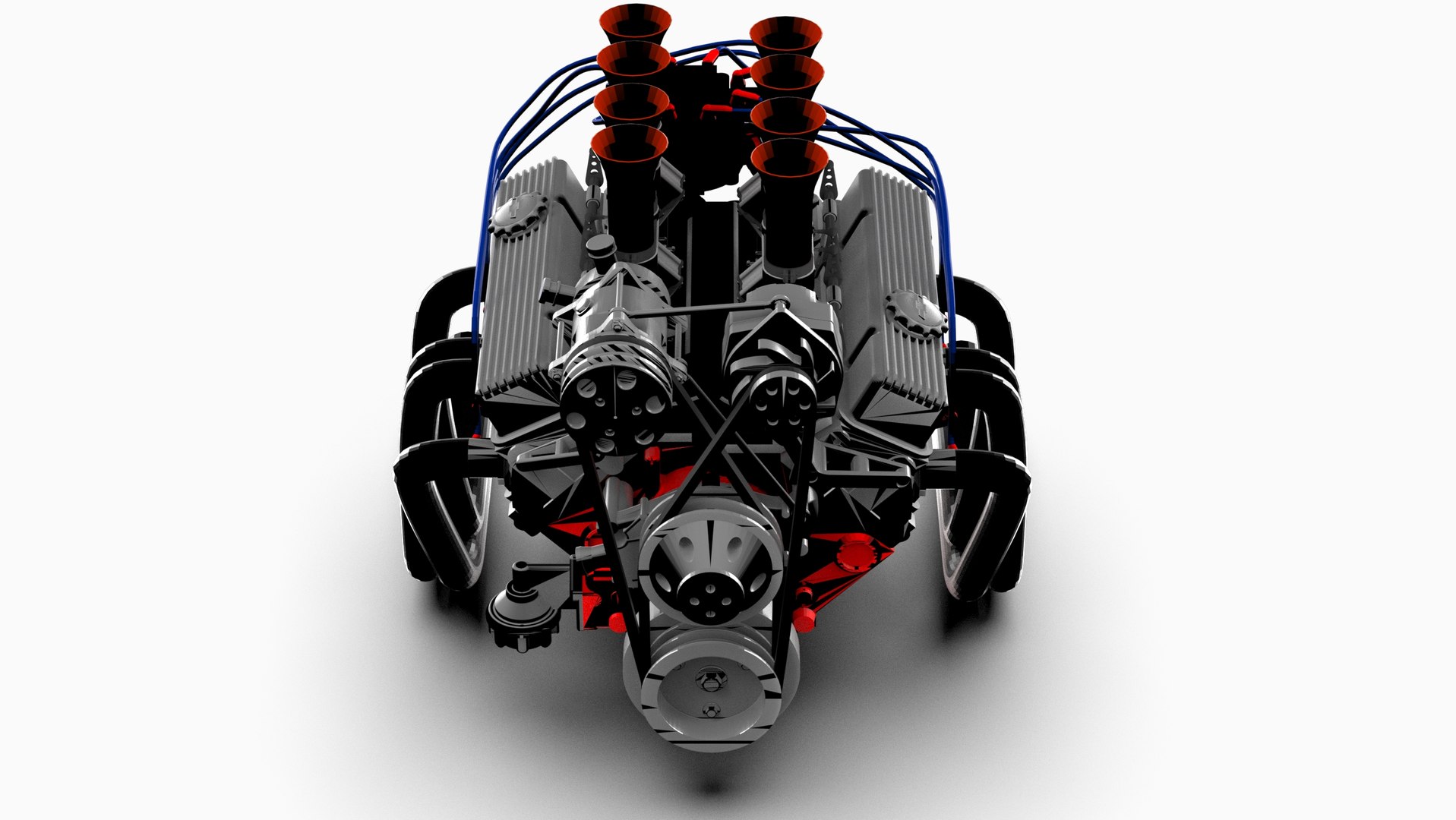 3D Model Chevy Small Block V8 Engine - TurboSquid 2335991