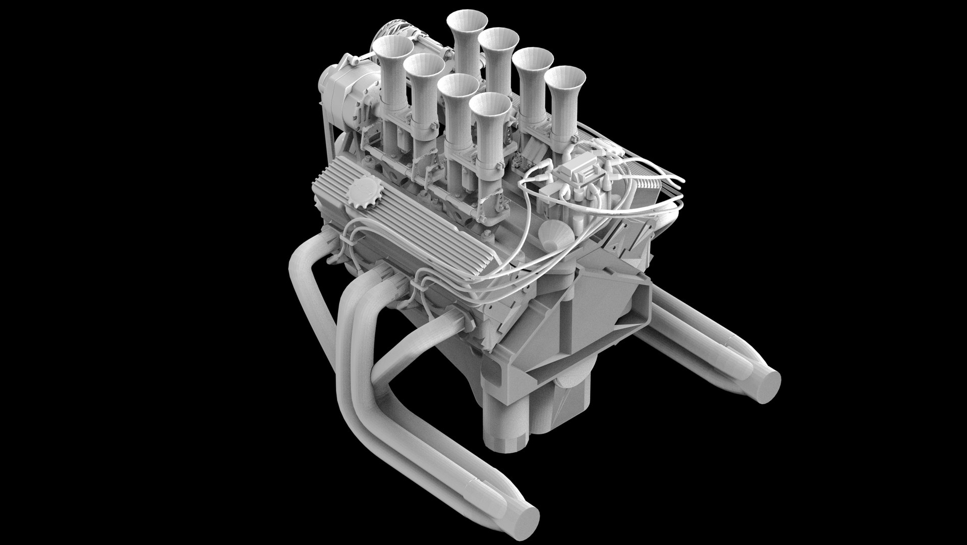 3D Model Chevy Small Block V8 Engine - TurboSquid 2335991