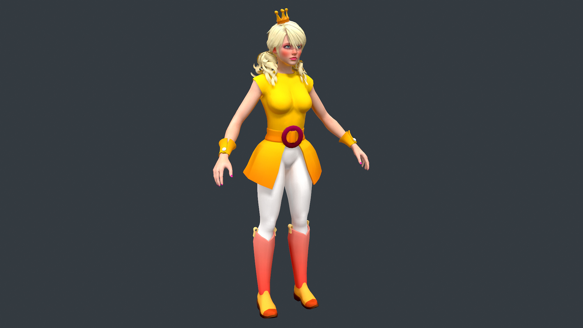 3D PopStar Girl Model - TurboSquid 2090047