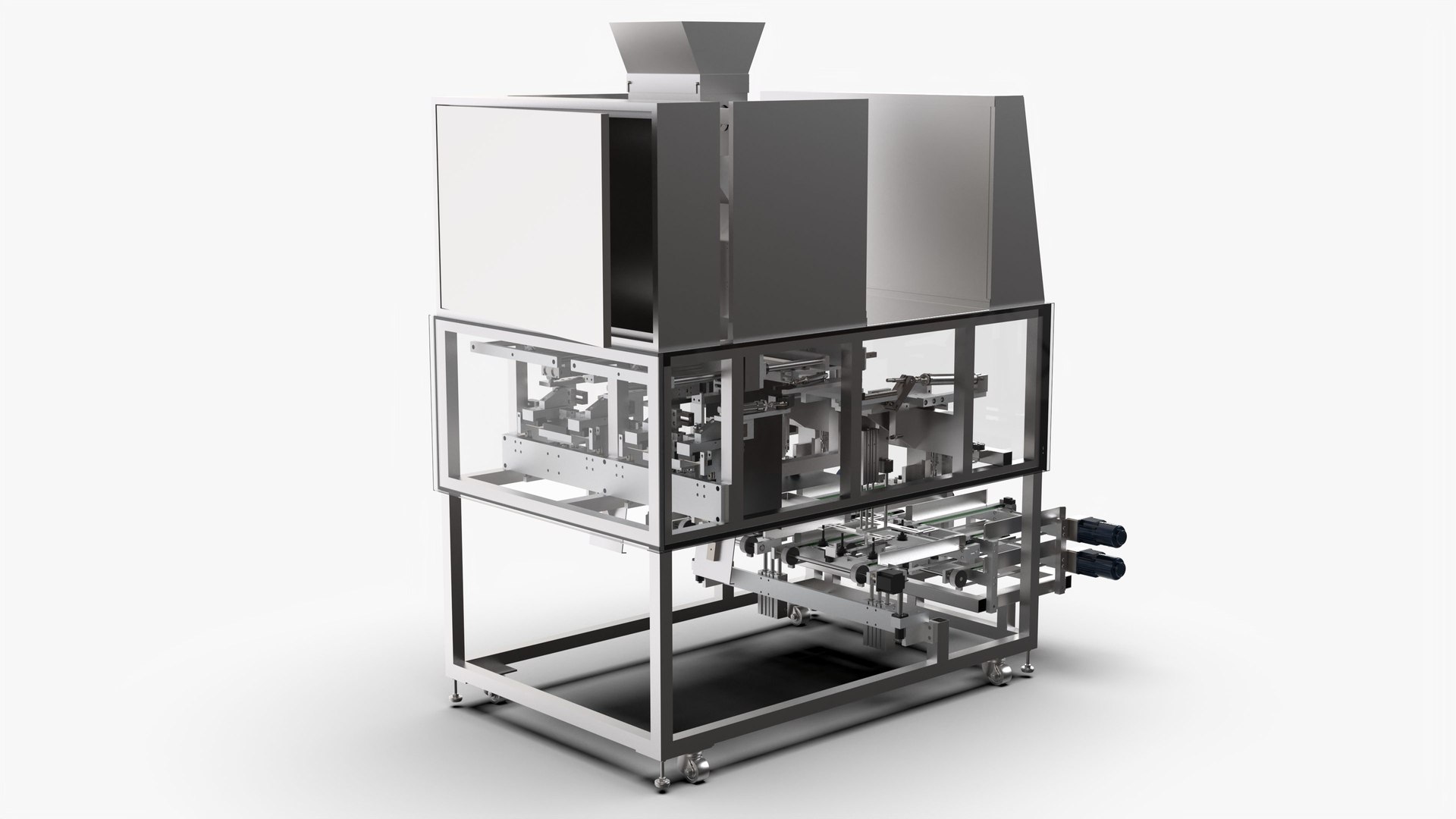 3D Granule Powder Food Packaging Machine Model - TurboSquid 1994840