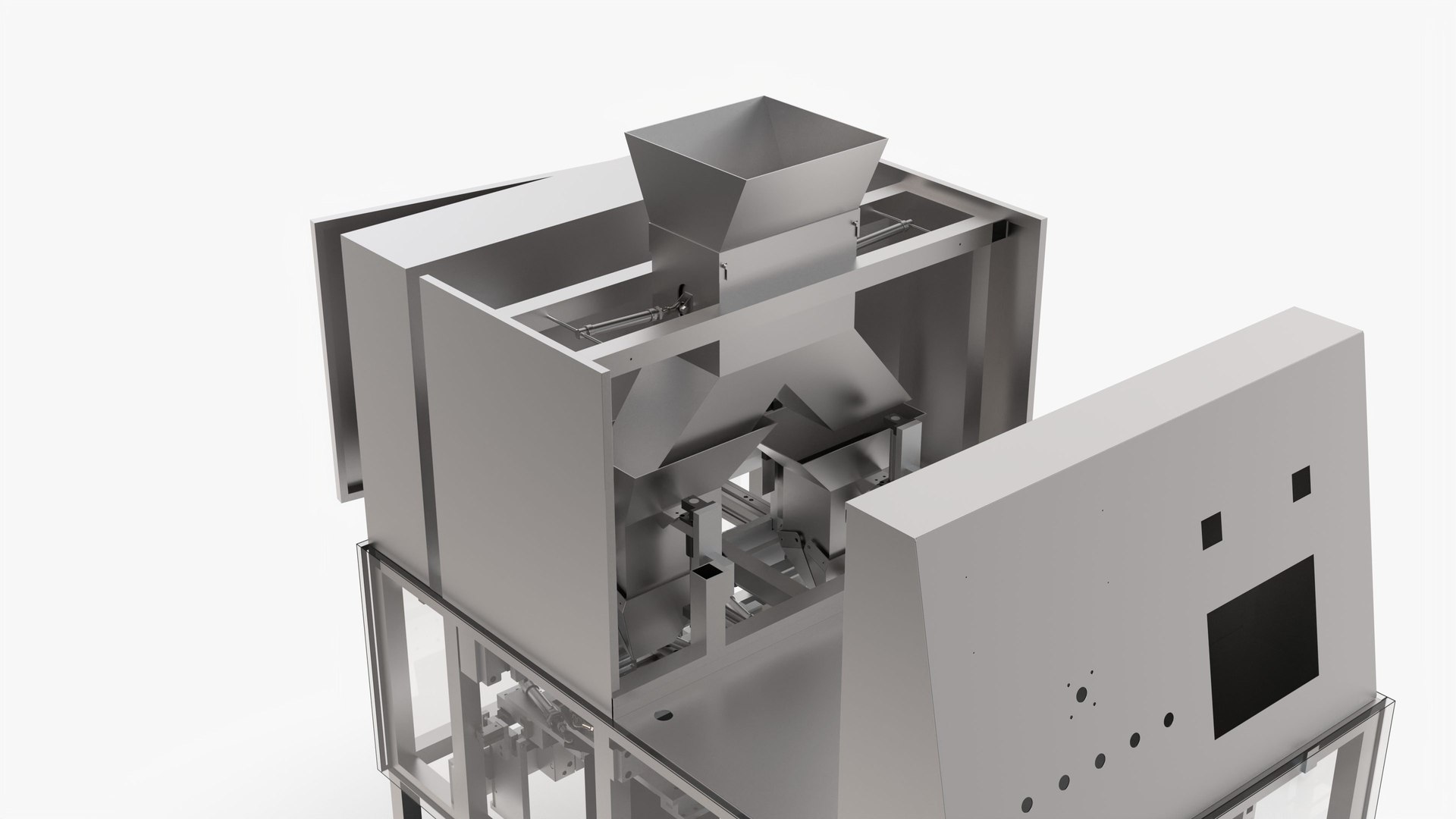 3D Granule Powder Food Packaging Machine Model - TurboSquid 1994840