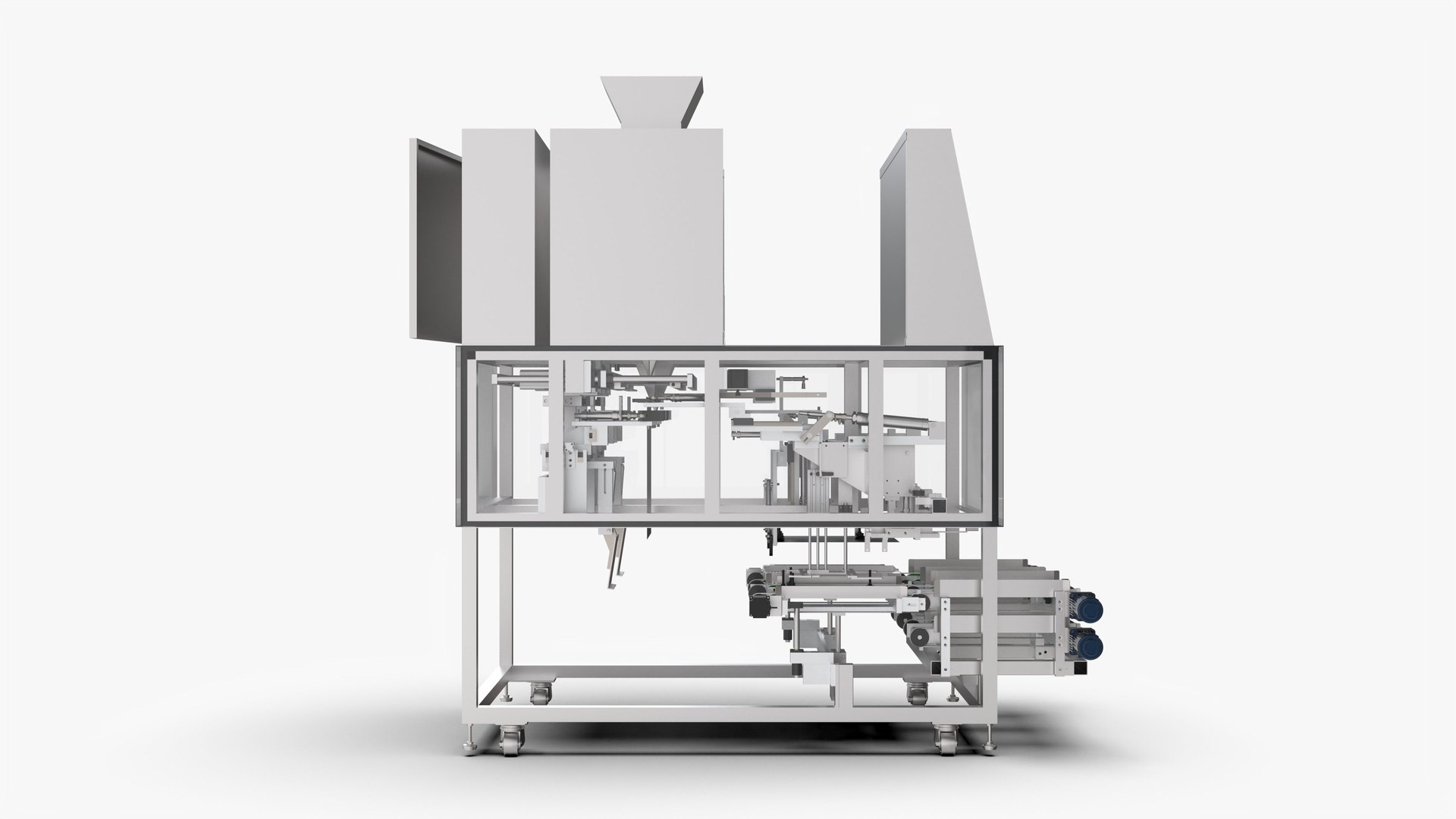3D Granule Powder Food Packaging Machine Model - TurboSquid 1994840