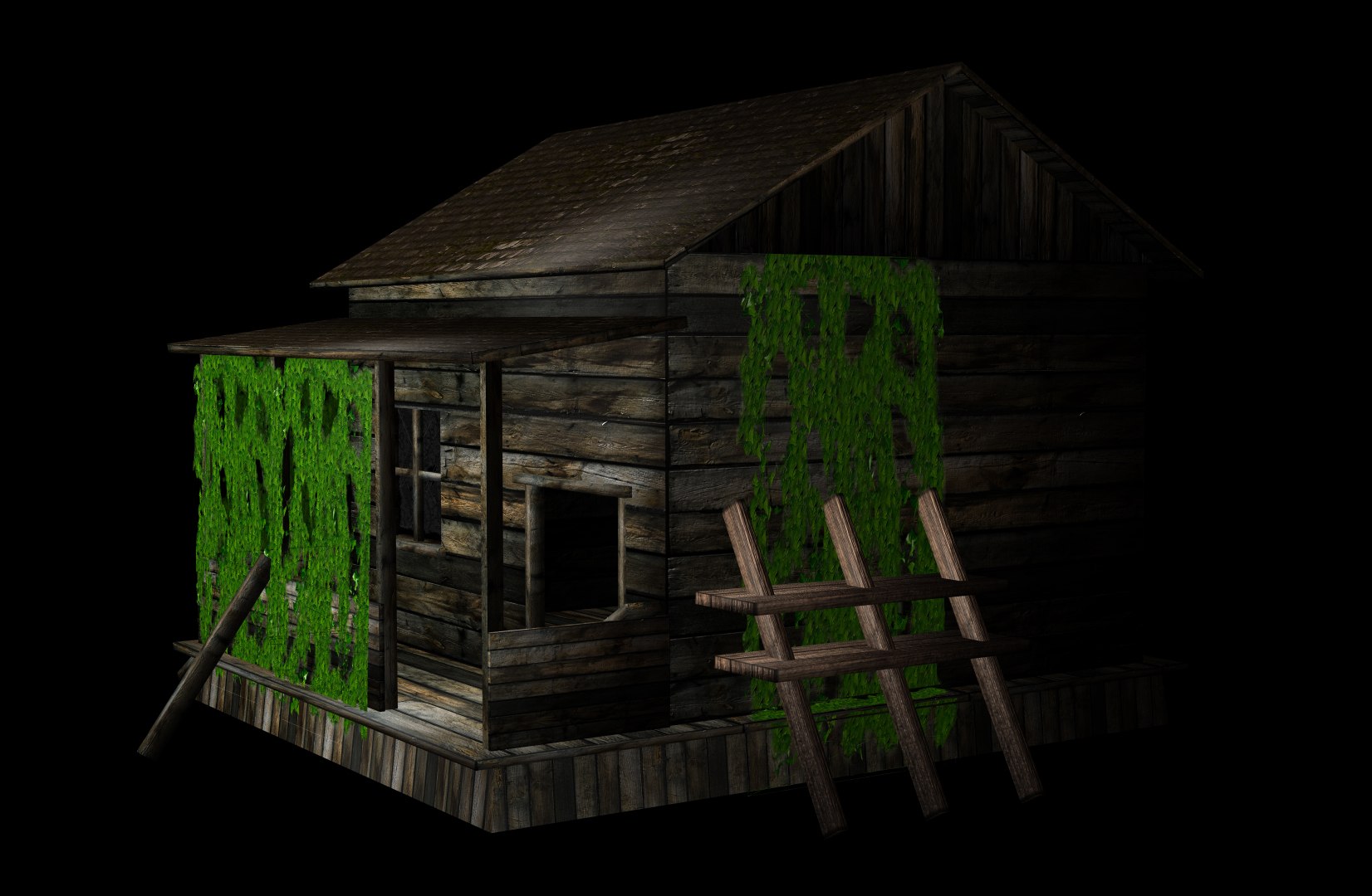 Old Shack 3d Model