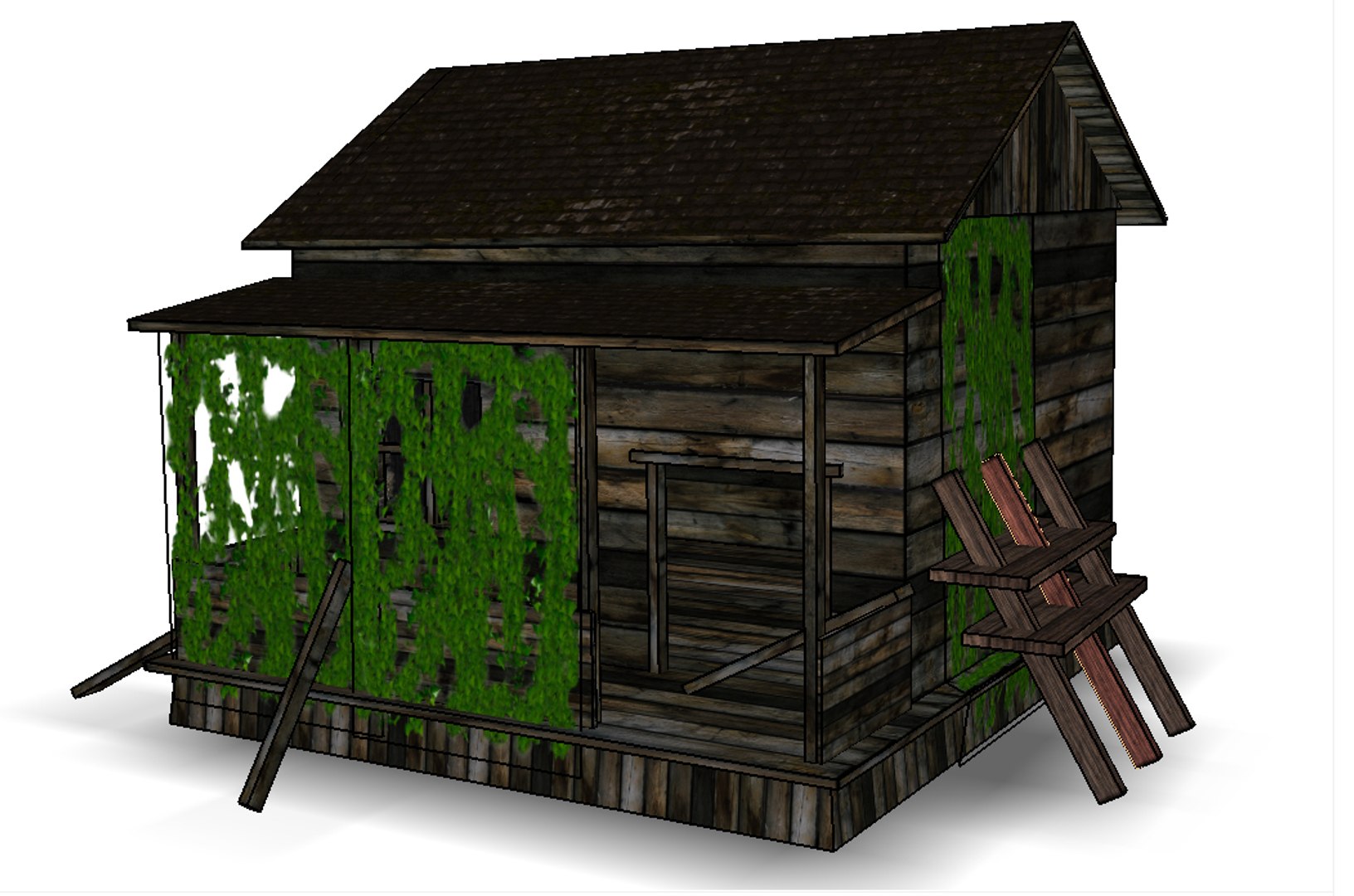Old Shack 3d Model