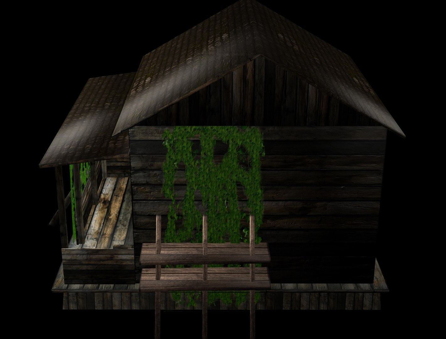 Old Shack 3d Model