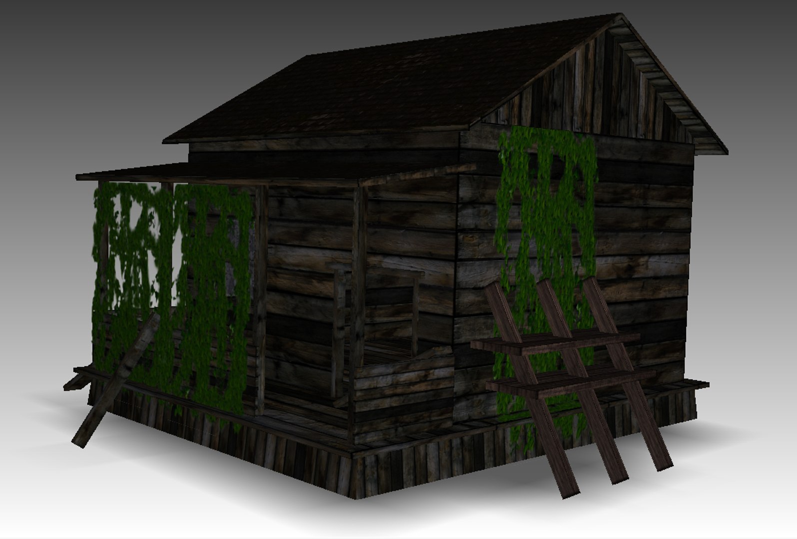 Old Shack 3d Model
