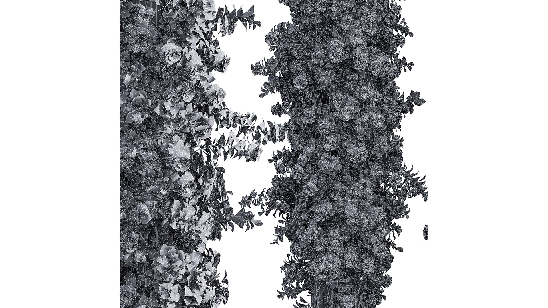 3D Model New Plant High Detail Climbing Roses Cylinder Columns ...
