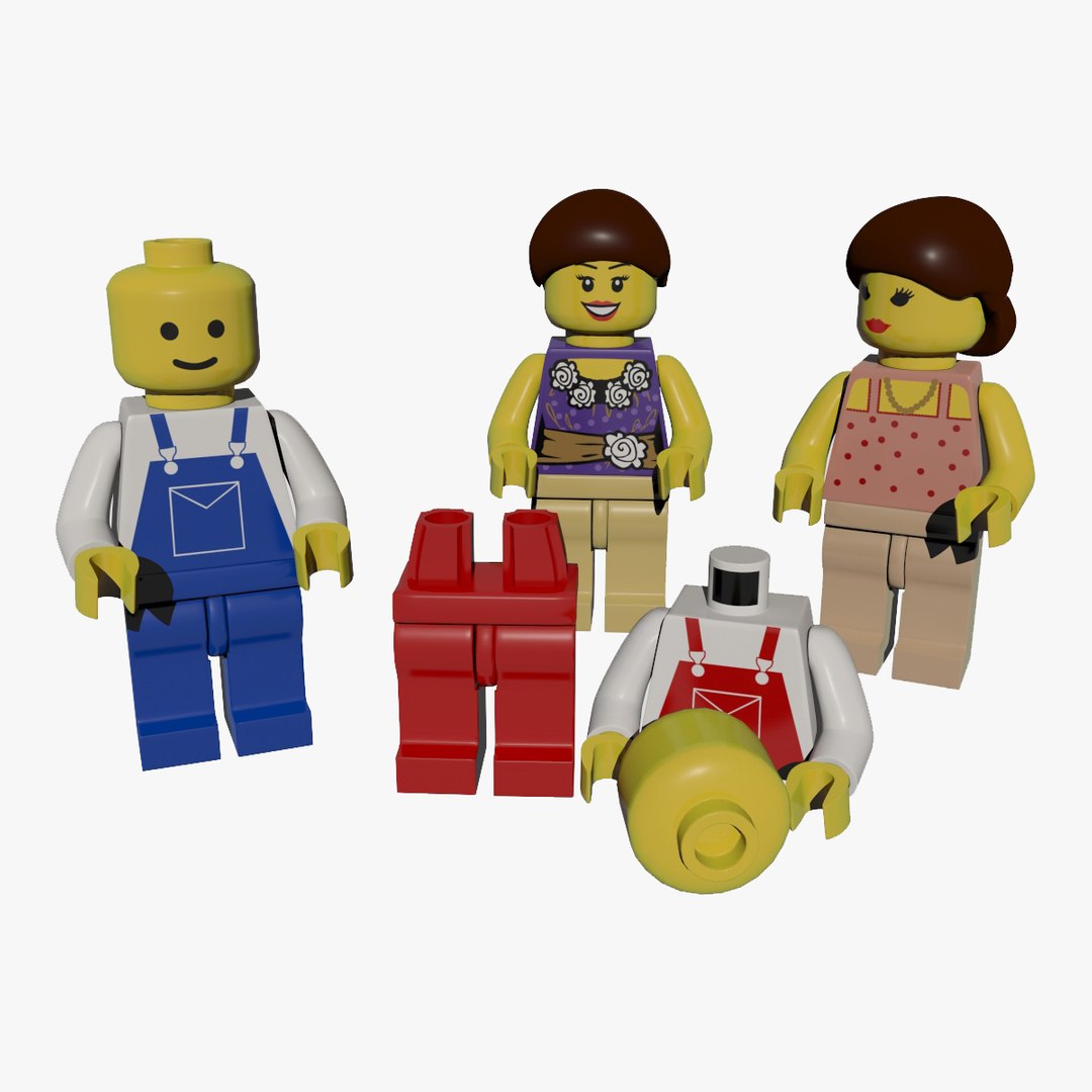 Classic Lego Figures 3d Max