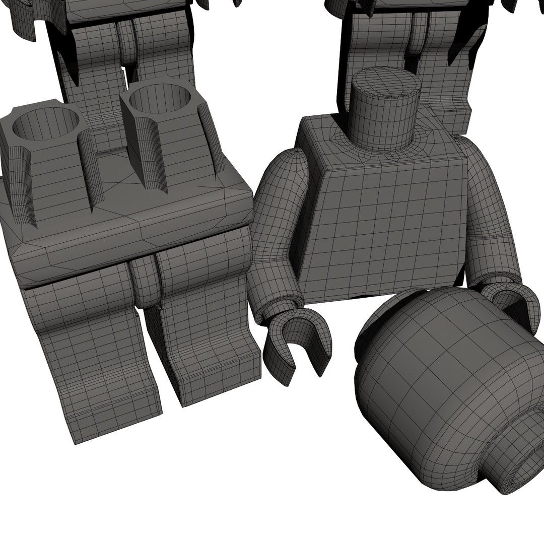 Classic Lego Figures 3d Max