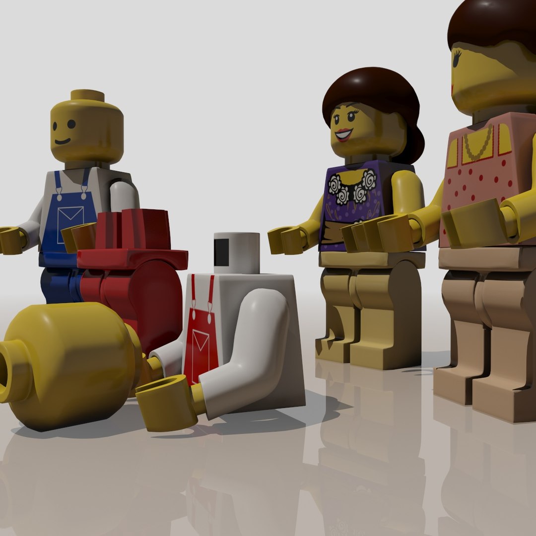 Classic Lego Figures 3d Max