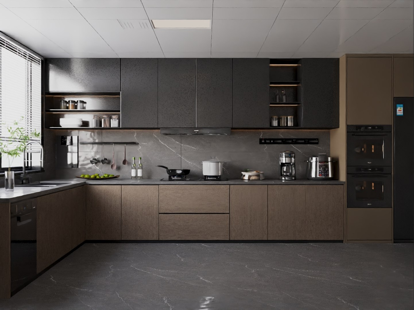 Italian-style Open Kitchen 3D Model - TurboSquid 2380593