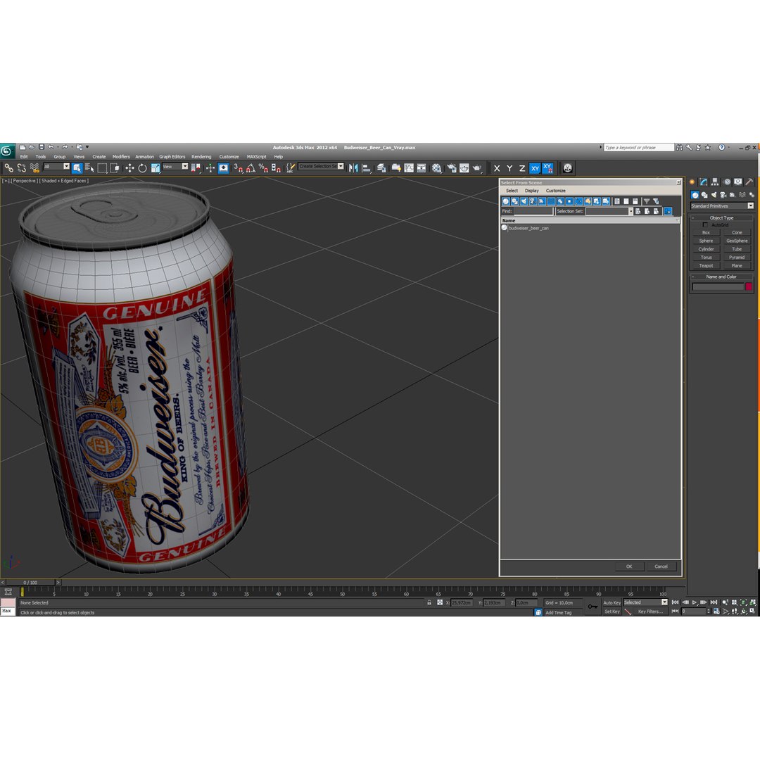 3d budweiser beer