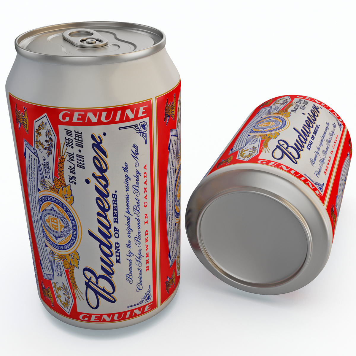 3d budweiser beer