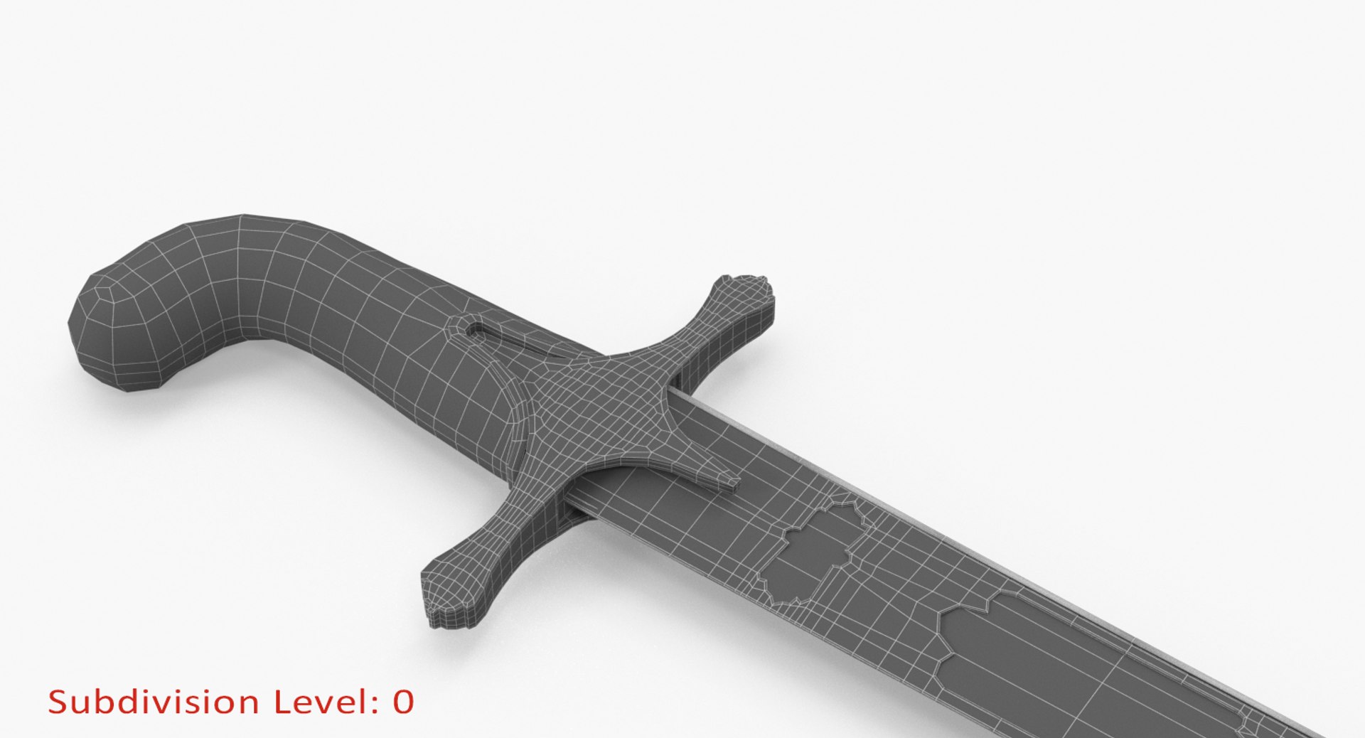 3D Ottoman Sword - TurboSquid 1303829