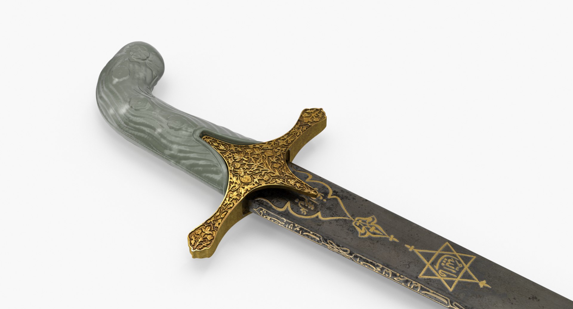 3D Ottoman Sword - TurboSquid 1303829