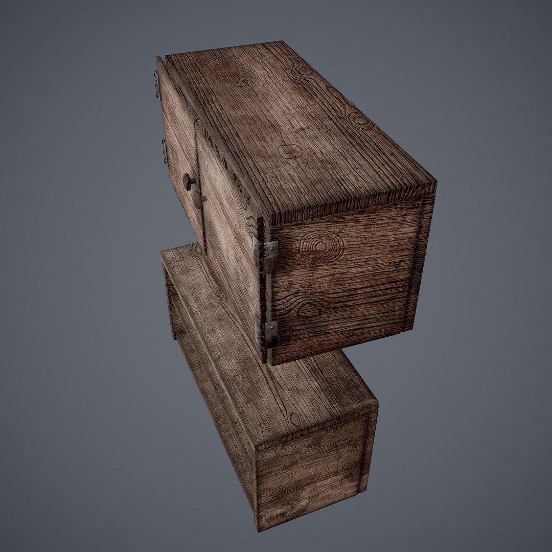 Tavern Cupboard Counter Set 3D Model - TurboSquid 1430699