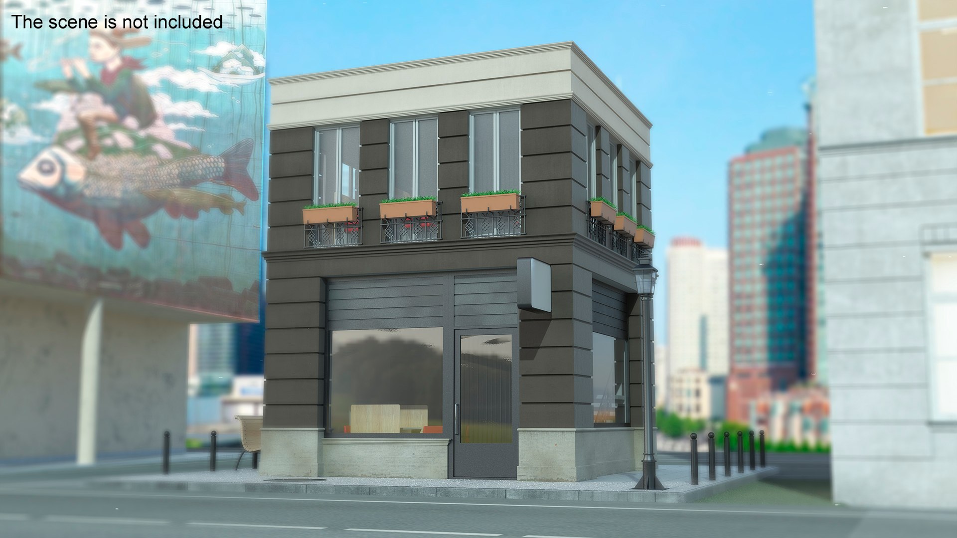 3D Small Office Building Fur - TurboSquid 2152240