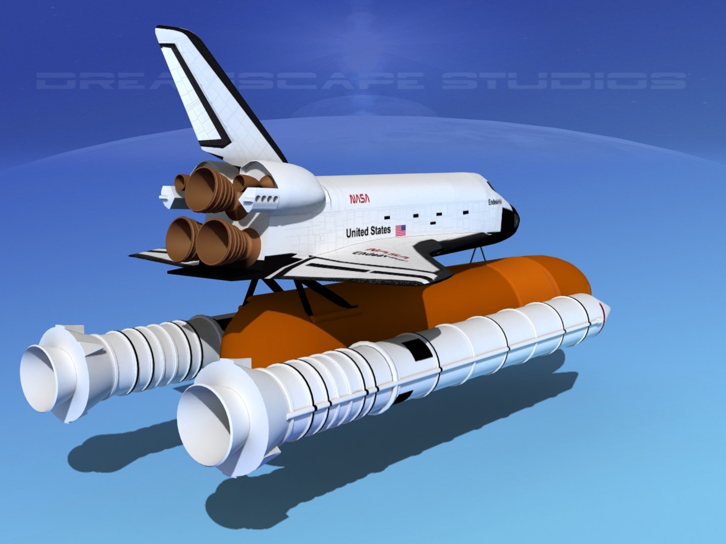 3d Launch Space Shuttle Model