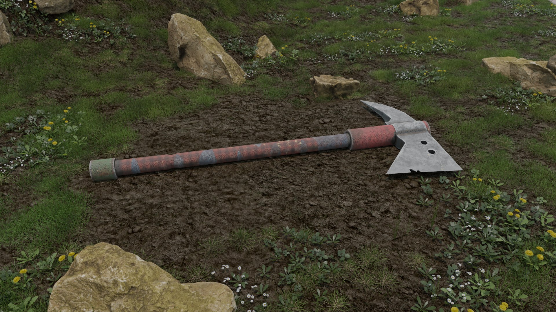 3D Rusty Axe Model - TurboSquid 1854925