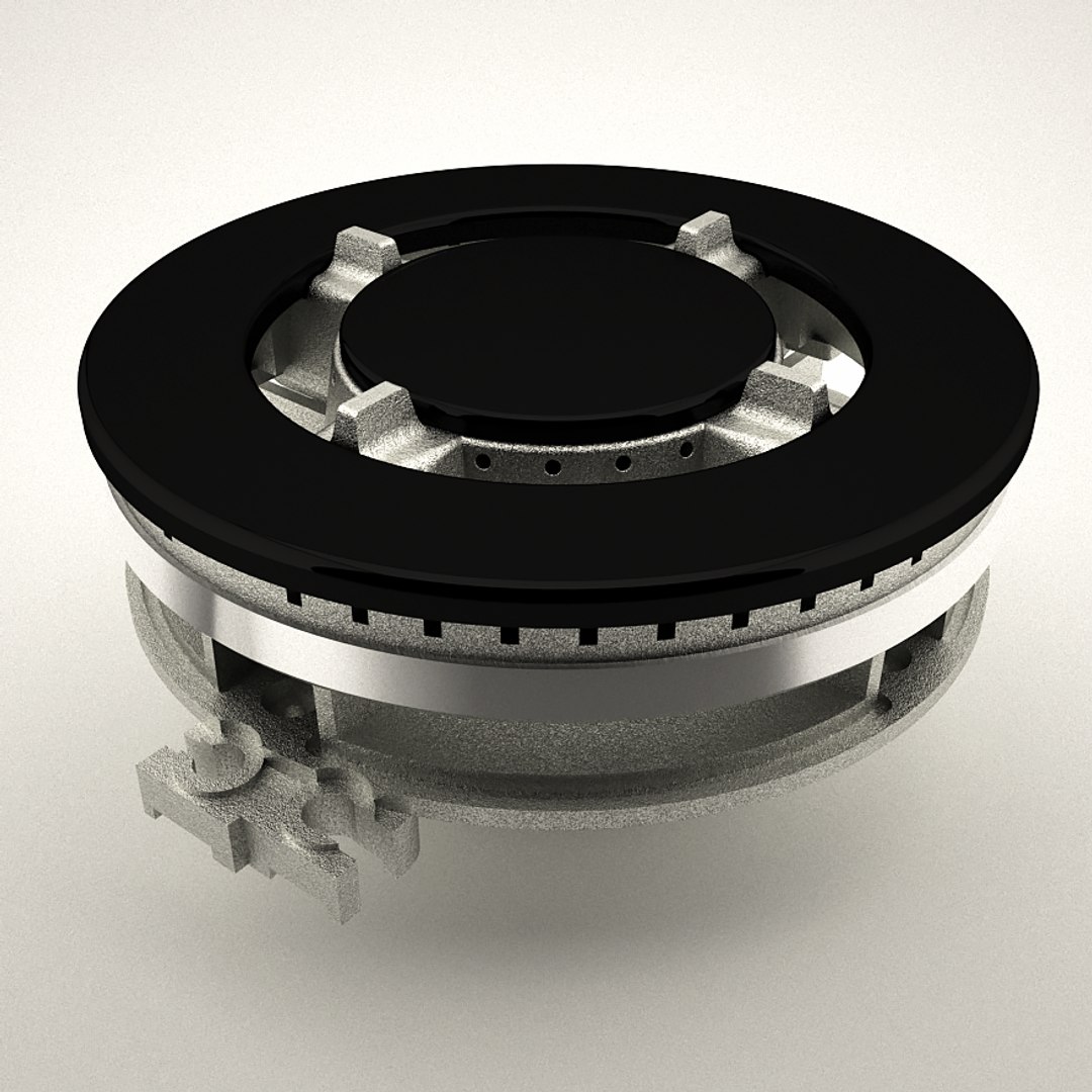 3D Model Gas Triple Ring Burner - TurboSquid 1535277