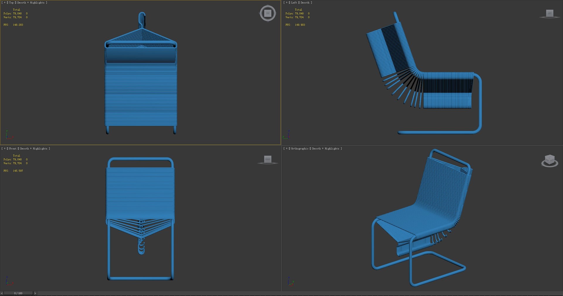 coat-check-chair 3d model
