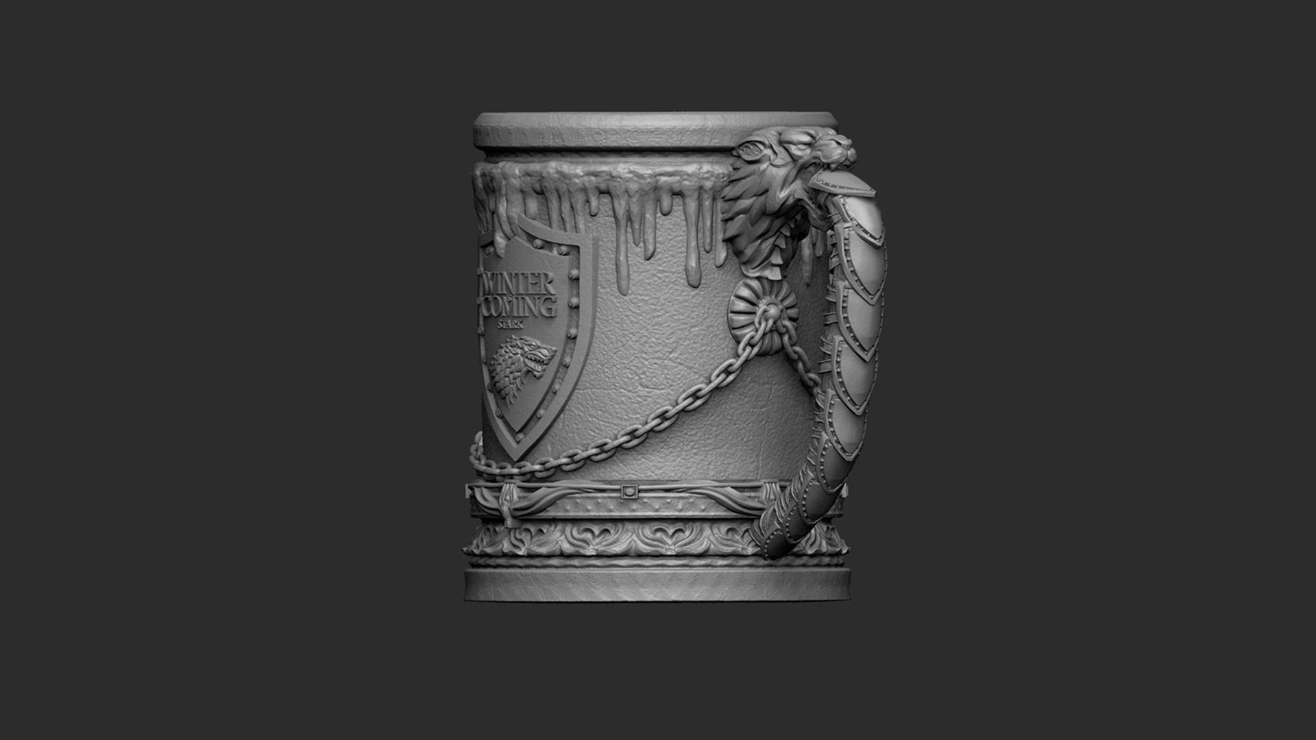 3D Model House Stark Jar STL 3D Print Files - TurboSquid 2276236