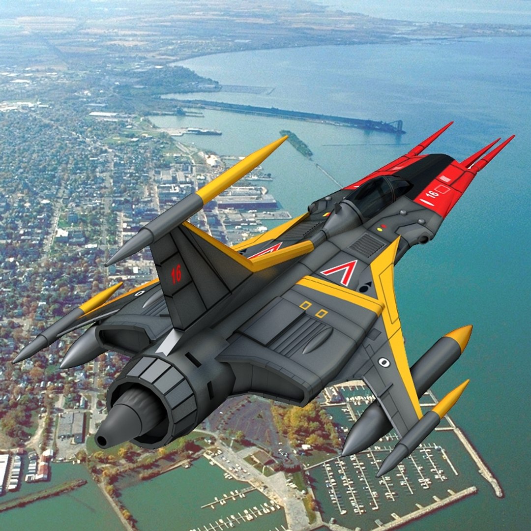 3ds Max Yamato Cosmo Zero Space Cruiser