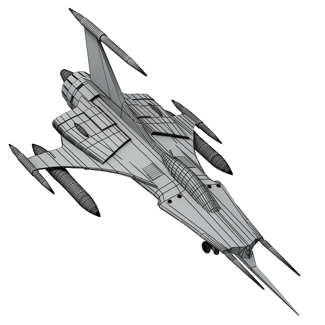 3ds Max Yamato Cosmo Zero Space Cruiser