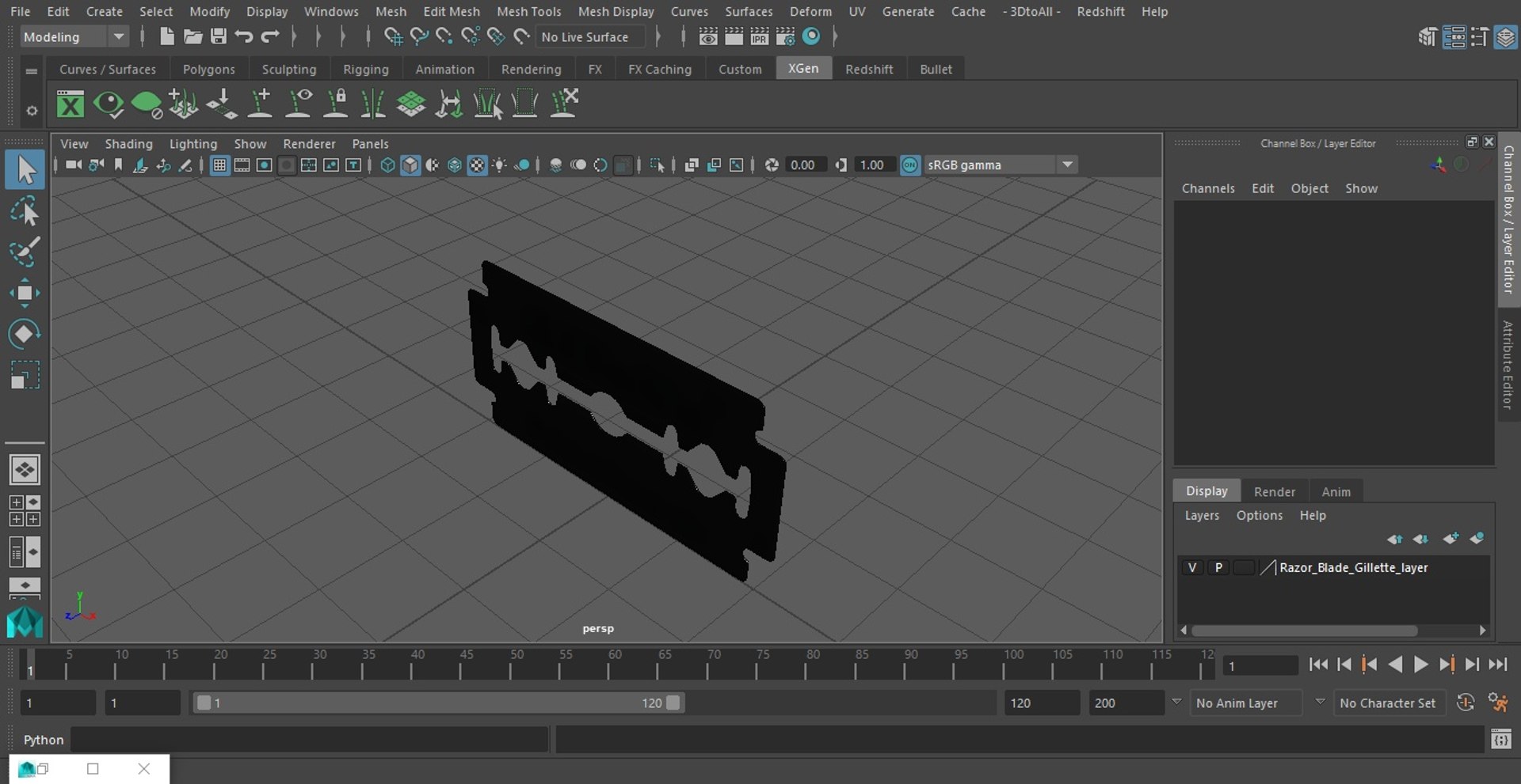 3D Razor Blade Gillette - TurboSquid 1945002
