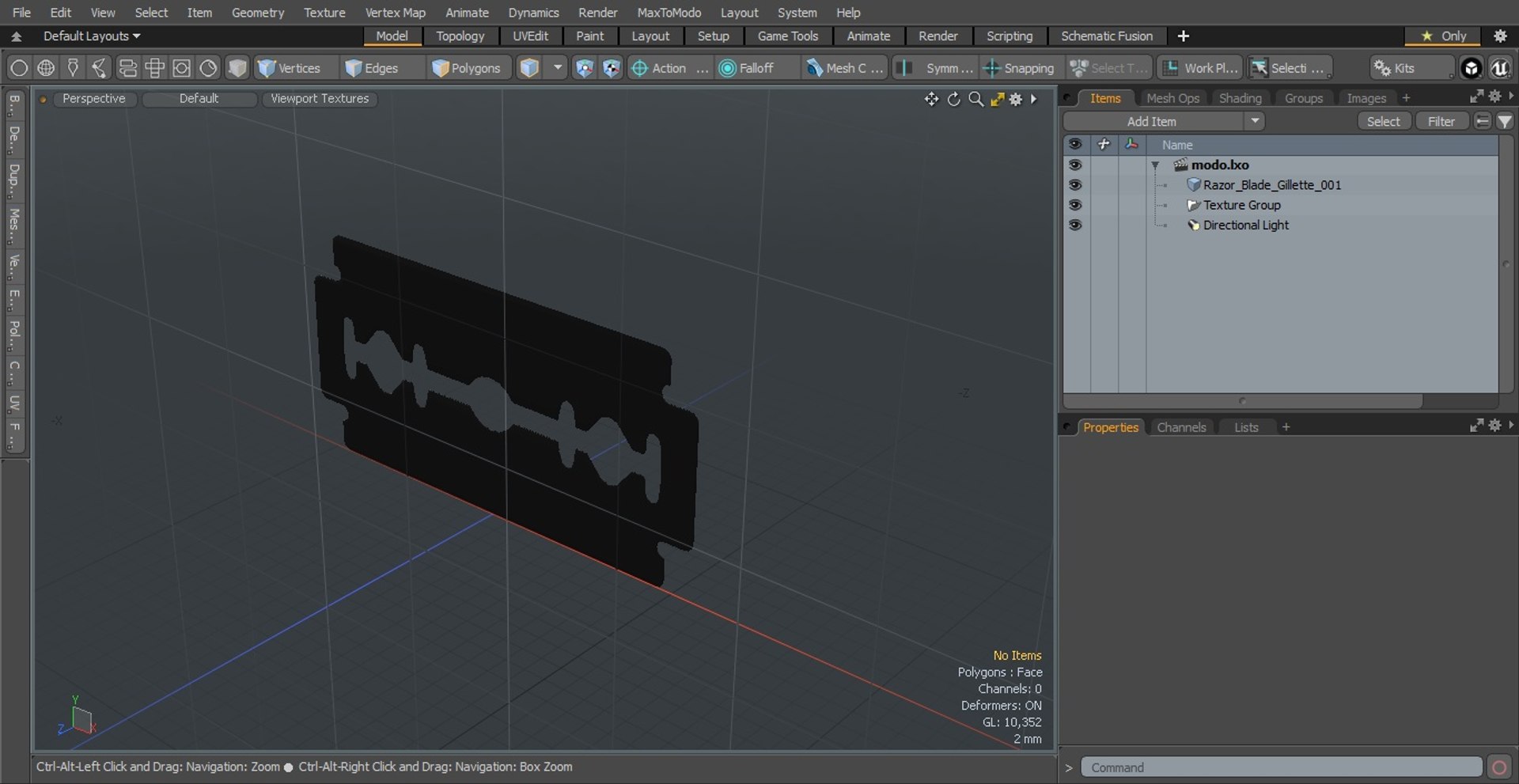 3D Razor Blade Gillette - TurboSquid 1945002