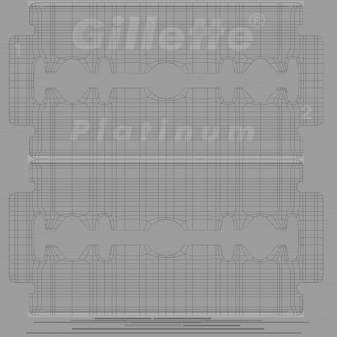 3D Razor Blade Gillette - TurboSquid 1945002