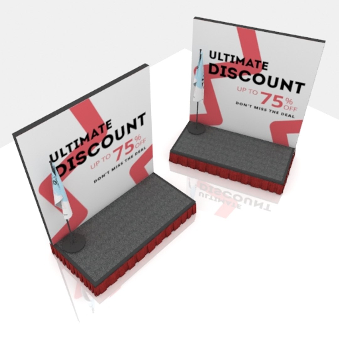 Little Stage Skirting Backdrop 3D Model - TurboSquid 1547244