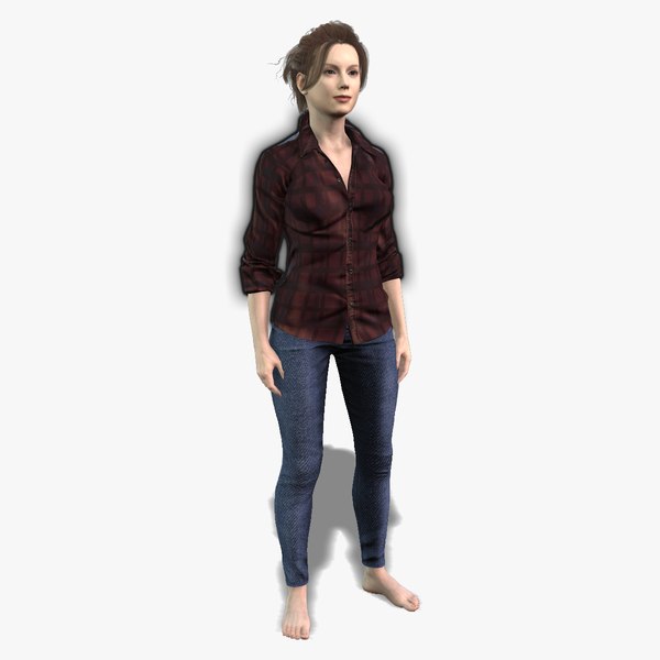 3D модель Высокодетализированная 3D-модель девушки - TurboSquid 2337010