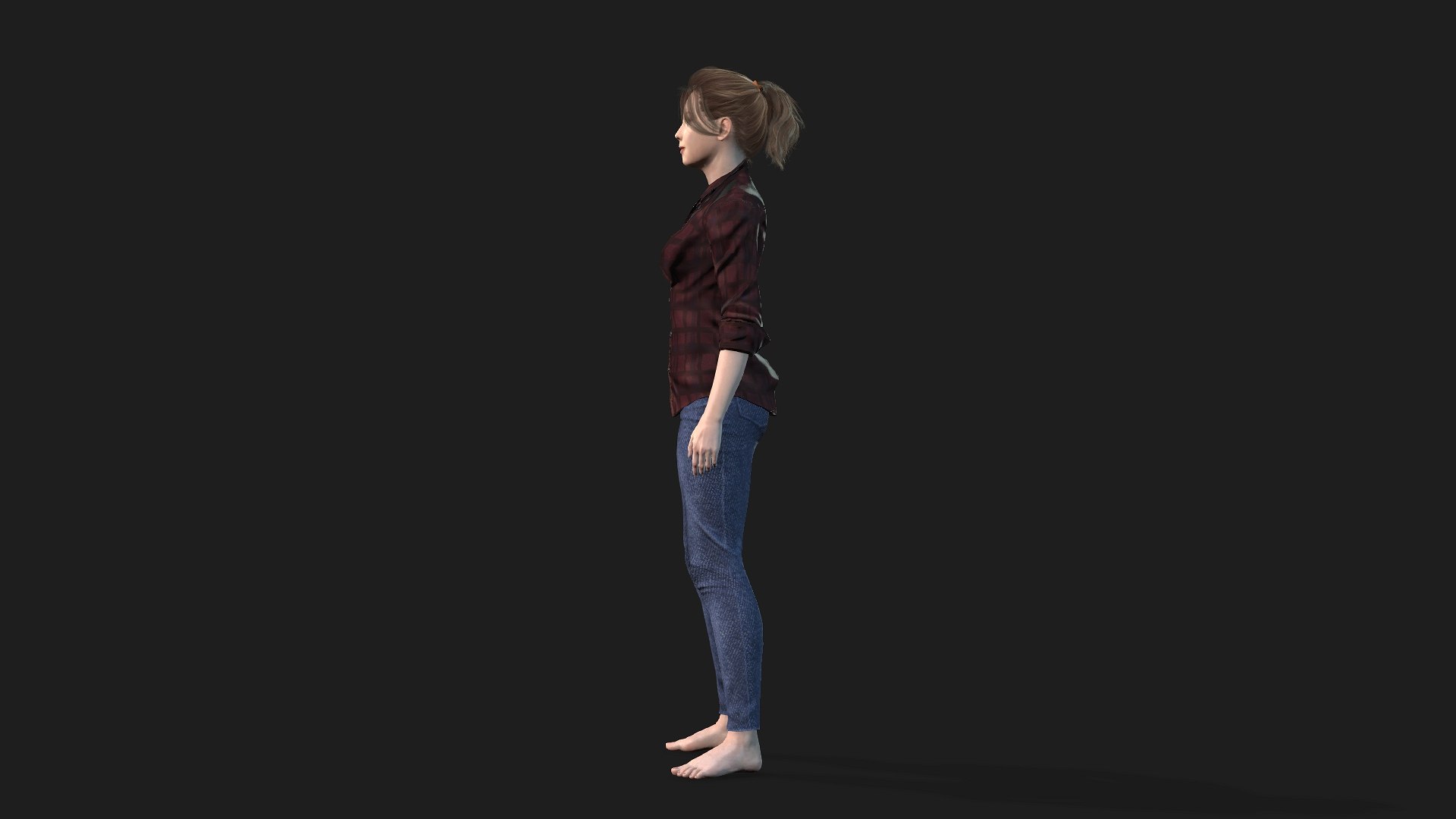 3D Model Highly Detailed 3D Model Of A Girl - TurboSquid 2337010