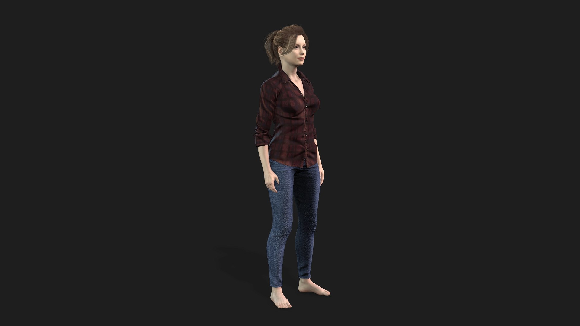 3D Model Highly Detailed 3D Model Of A Girl - TurboSquid 2337010