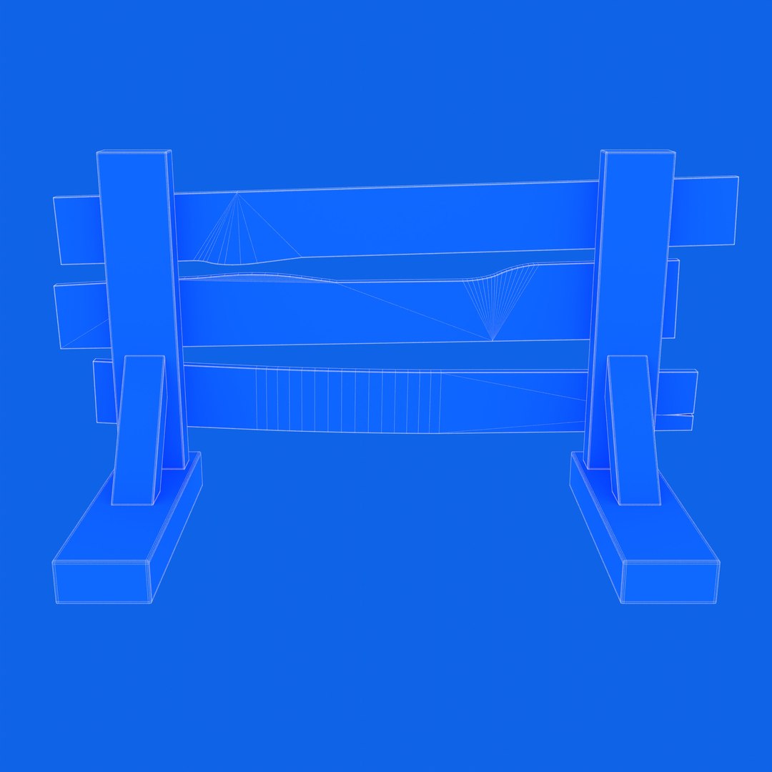 Old Wooden Barricade Model - TurboSquid 2443901