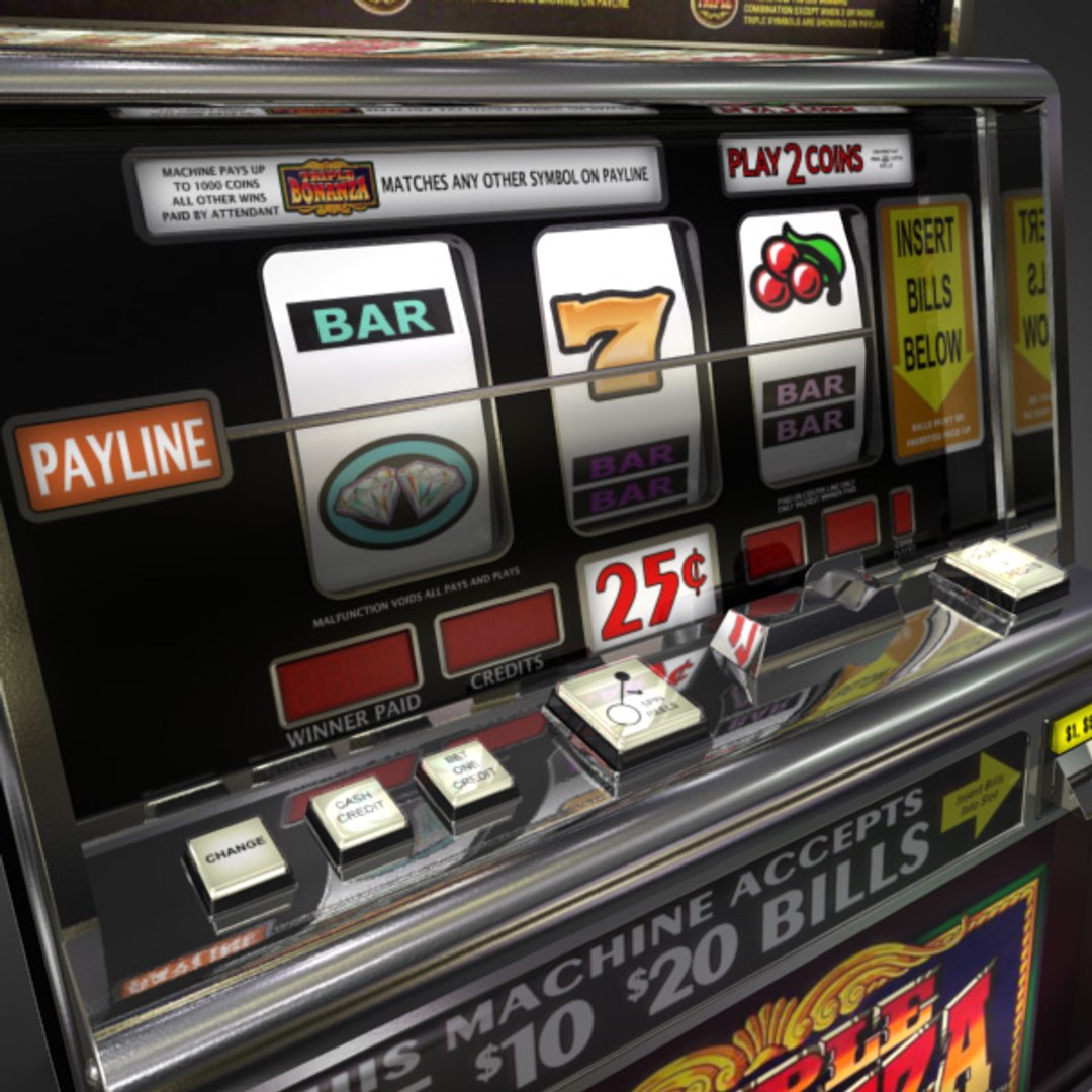 3d Casino Slot Machines Model