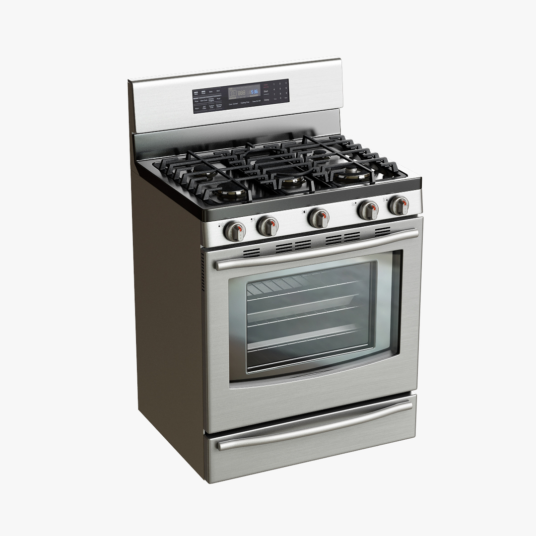 3d Model Gas Range