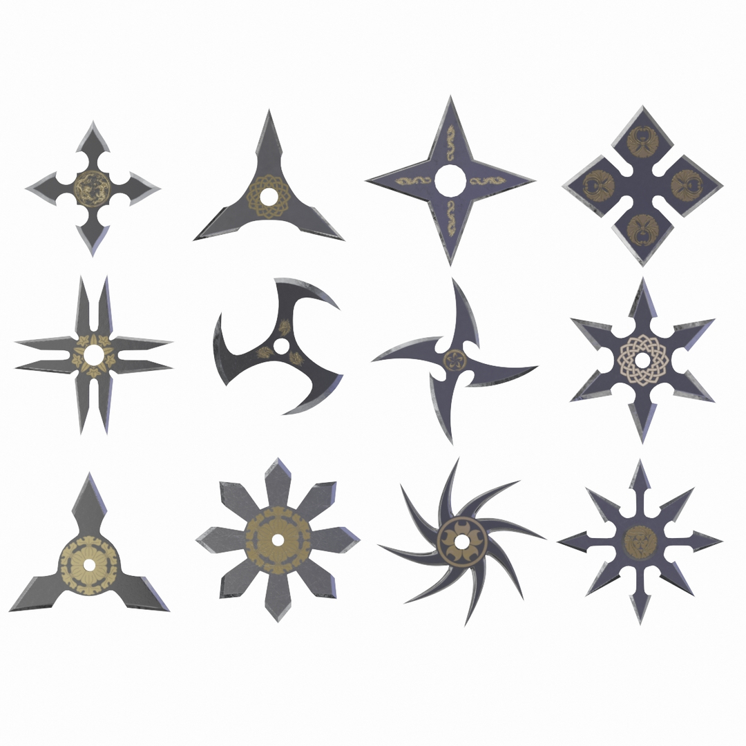 shuriken 3d model