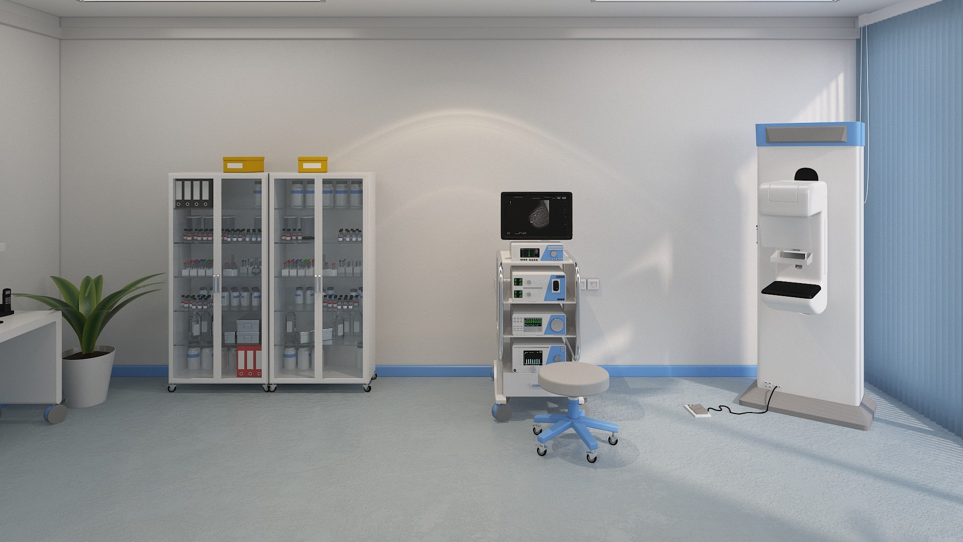 Mammography Room 3D - TurboSquid 2230142