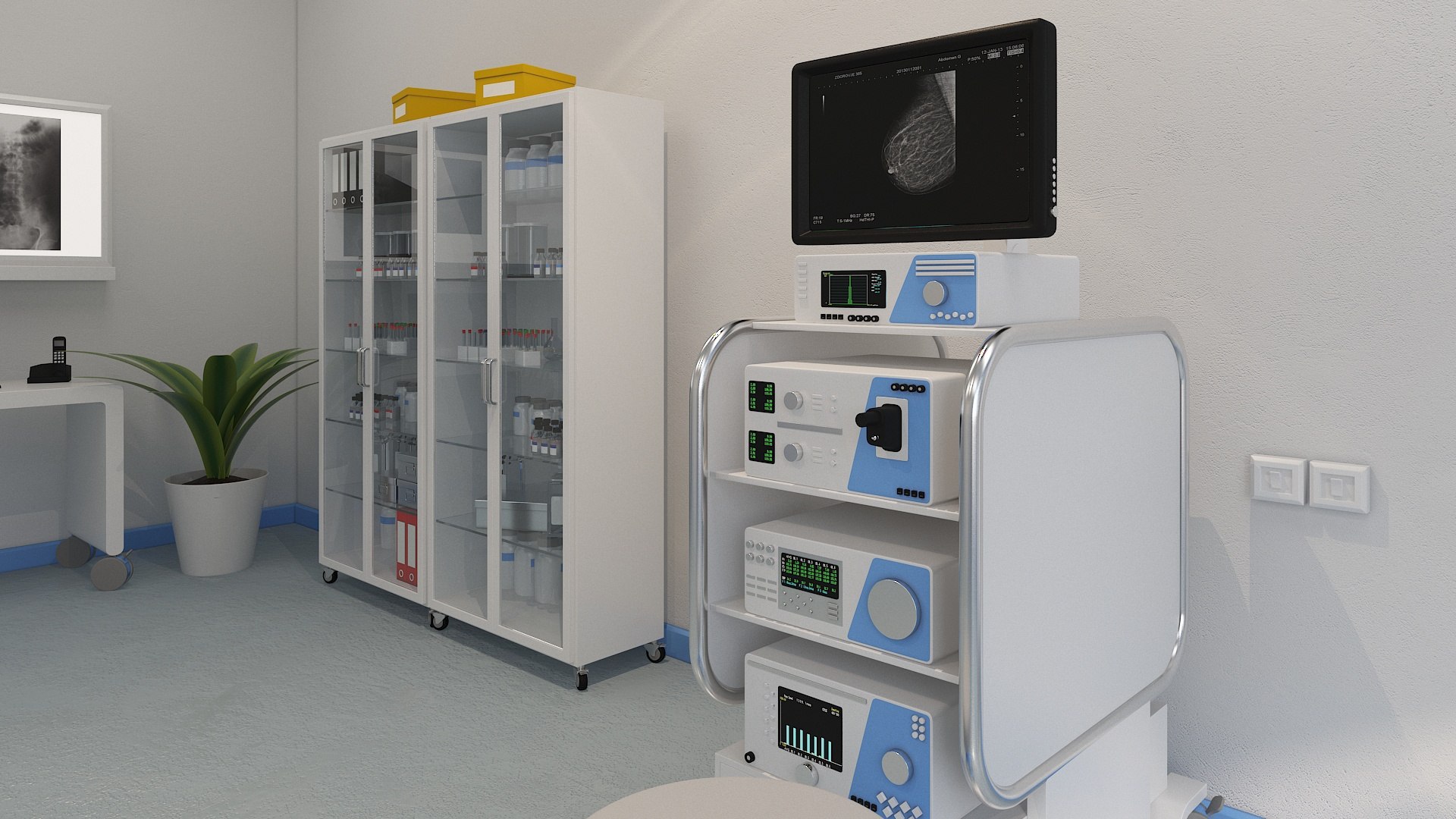 Mammography Room 3D - TurboSquid 2230142
