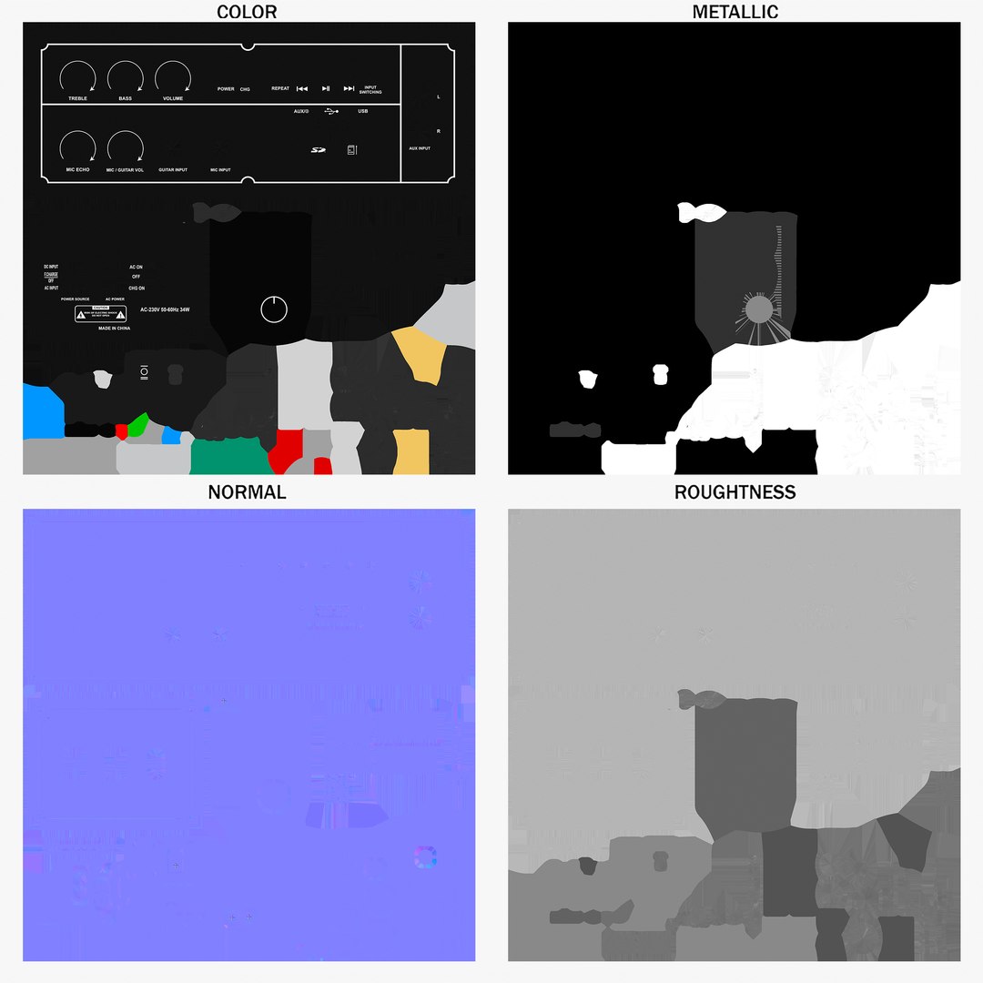 3D Lenco PA45 Portable Speaker model - TurboSquid 1784102