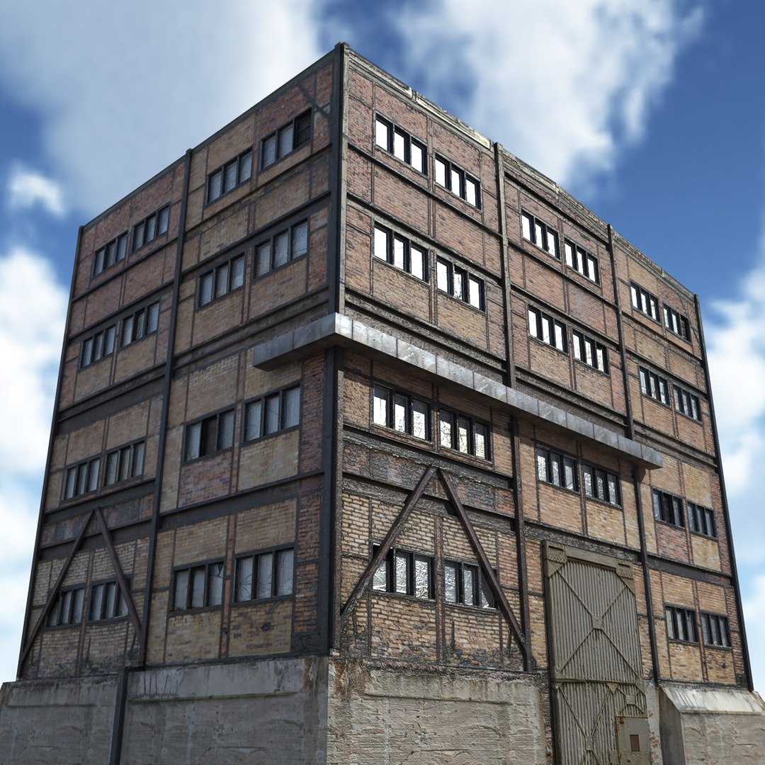 3d Derelict Building Exterior