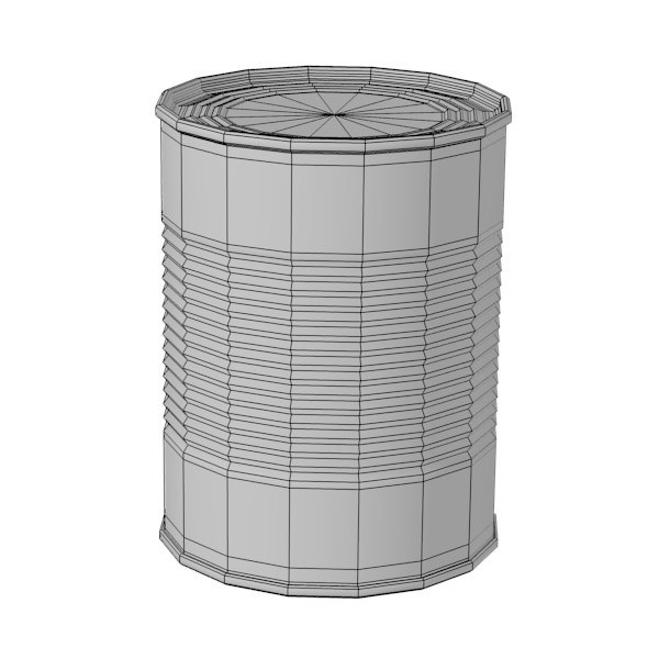 3d model alluminium food cans